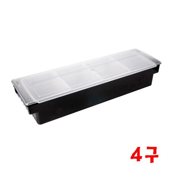 hplusmall 재료 보관통(4구) 식재료보 W25D117 - 핫트랙스