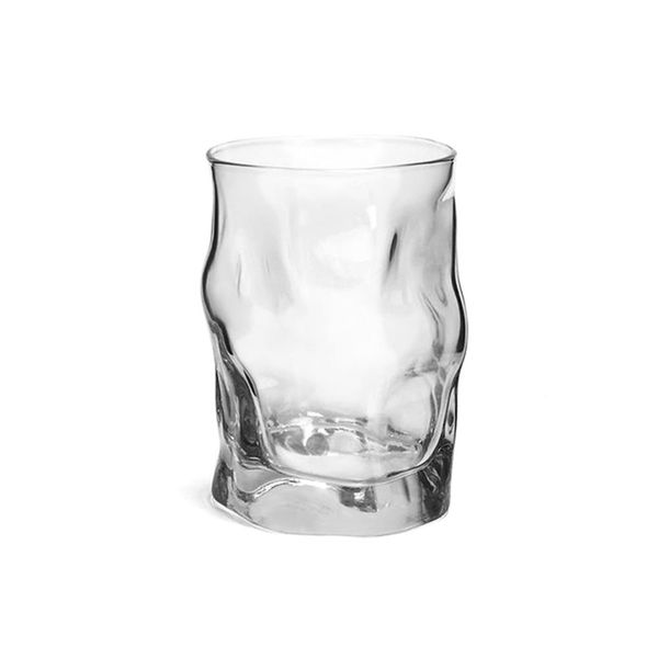 hplusmall 굴곡 곡선 이태리 유리컵 물컵 1P 300ml(WBACEF2) - 핫트랙스