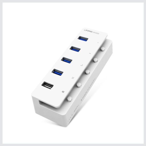 hplusmall IPTIME USB 3.0 4포트 USB 허브 충전포트1개 - 핫트랙스