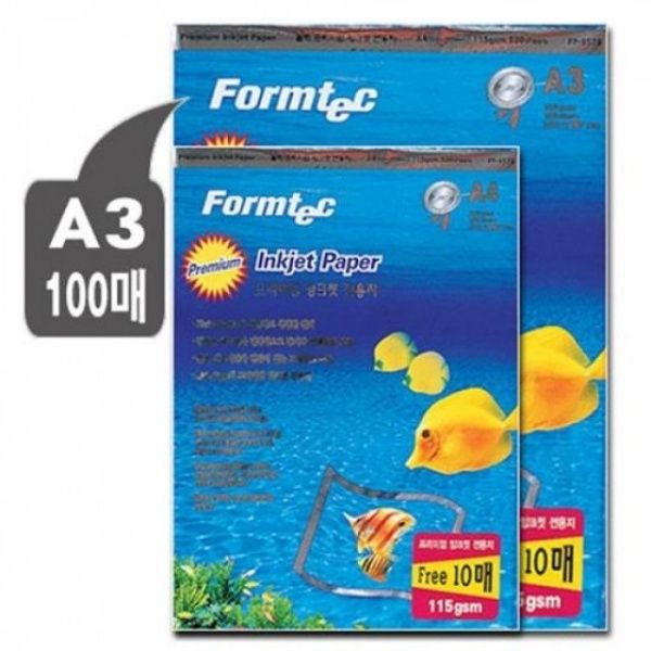 hplusmall 폼텍 컬러 잉크젯 전용지 A3 FP30570 100매 - 핫트랙스