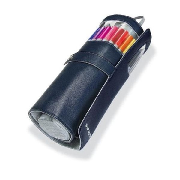 hplusmall 화인라이너 수성펜 롤케이스세트(20색) 블랙 - 핫트랙스