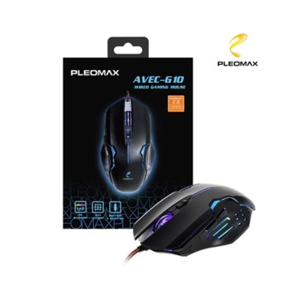 hplusmall PLEOMAX 플레오맥스 AVEC-G10 게이밍 유선마우스 - 핫트랙스
