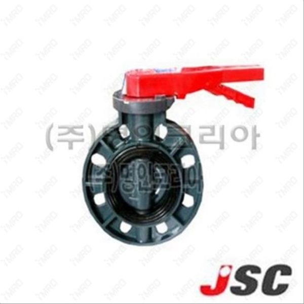 hplusmall PVC 유량조절 나비밸브(레버) 150A(4) - 핫트랙스