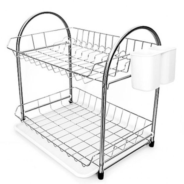 hplusmall DY 식기건조대 식기2단 (PP) 스테인레스 플라스틱 슬 - 핫트랙스