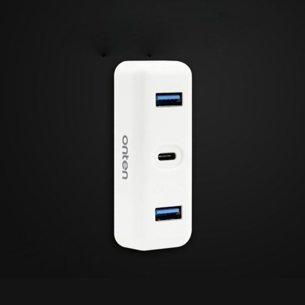 hplusmall C타입 USB 멀티탭 허브 USB 확장포트 USB3.0 2포트 - 핫트랙스