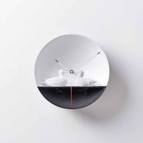 haoshi design Waterbird X CLOCK - Mandarin Duck (원앙 벽시계) - 핫트랙스