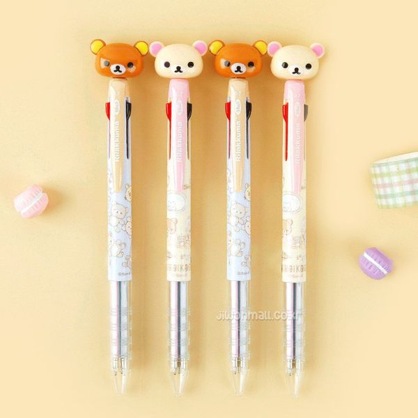 hplusmall 리락쿠마 마스코트 3색 볼펜 WB75AB4 - 핫트랙스