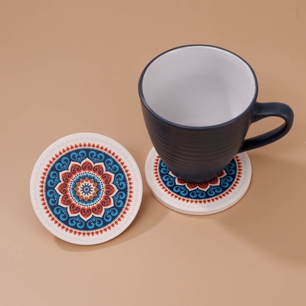 shoppingplan 보헤미안 규조토 컵받침 2p세트 식탁소품 티코스터 - 핫트랙스