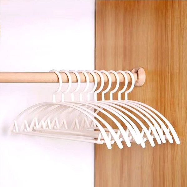 hplusmall 논슬립 플라스틱 어개뿔방지 옷가게 옷걸이 10개[WCB5 - 핫트랙스