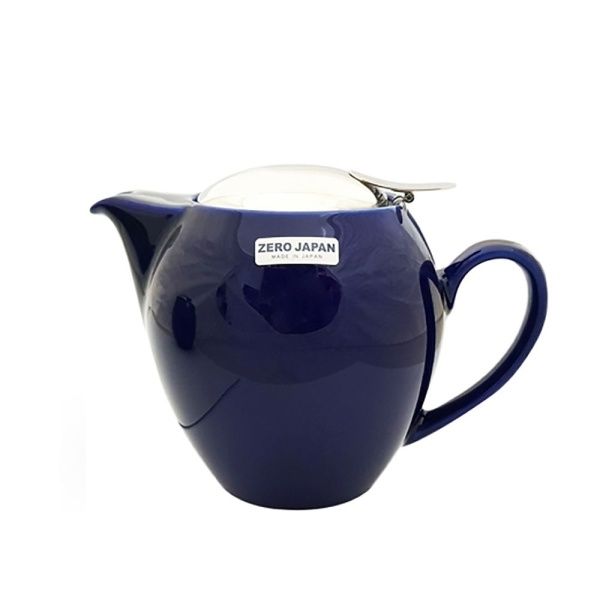 hplusmall 제로재팬 도자기 라운드티팟 1인용 350ml 마린블루[W8 - 핫트랙스