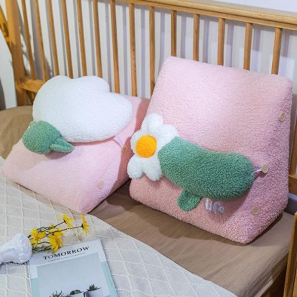 ZIPDREE FAFA 플라워 삼각 등받이쿠션+목베개세트 - 핫트랙스