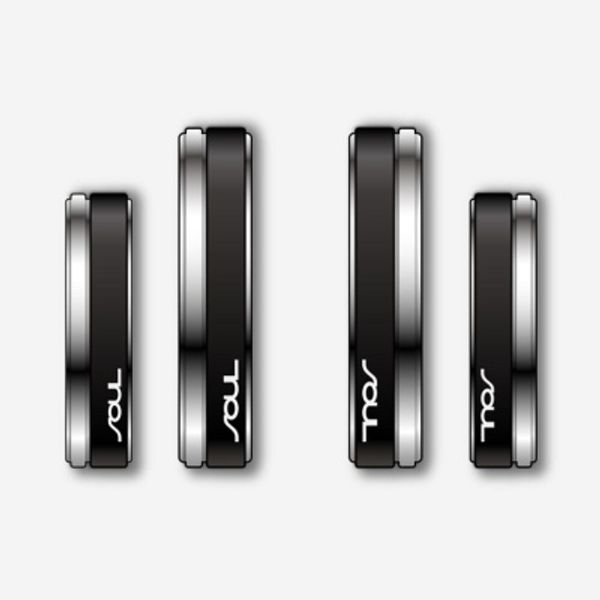 hplusmall 블랙 슈트 엠블럼 도어가드 쏘울 - 핫트랙스