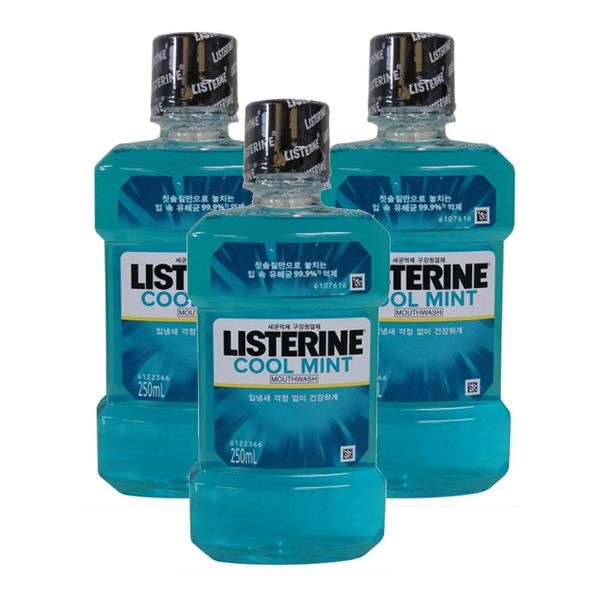 hplusmall 리스테린 쿨민트 마우스워시 250ml X 3개(WB6A2AF) - 핫트랙스