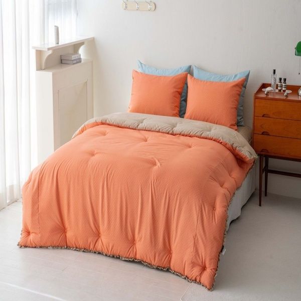 hplusmall 망고 세미마이크로 차렵이불 S세트 송화침장[WCDE0B1] - 핫트랙스