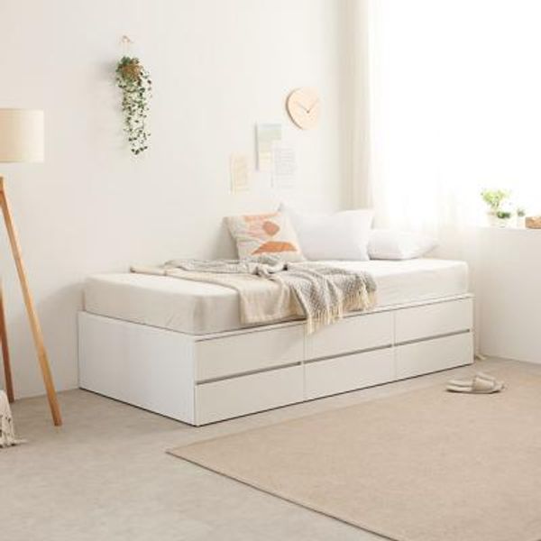 HITGAGU I2160 무헤드 6칸 수납침대 SS 1color (매트미포함) - 핫트랙스