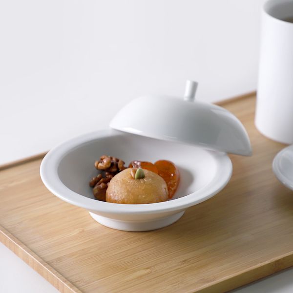 kitchen malling 한꽃 국산 물레 백자 뚜껑 다식접시 1p - 핫트랙스