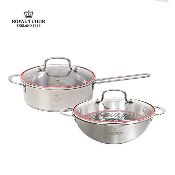 arbast [로얄튜더] 리버티 스텐냄비 2종C (전골22+스팀팟26) - 핫트랙스