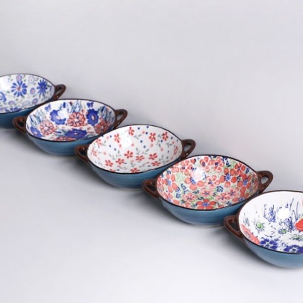 kitchen malling 블루가든 손잡이 찬기 5p 세트 - 핫트랙스