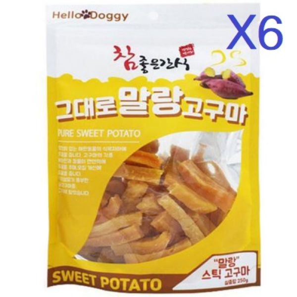 hplusmall 참좋은간식 말랑고구마 250g 1박스스틱 6개(WBC3C31) - 핫트랙스