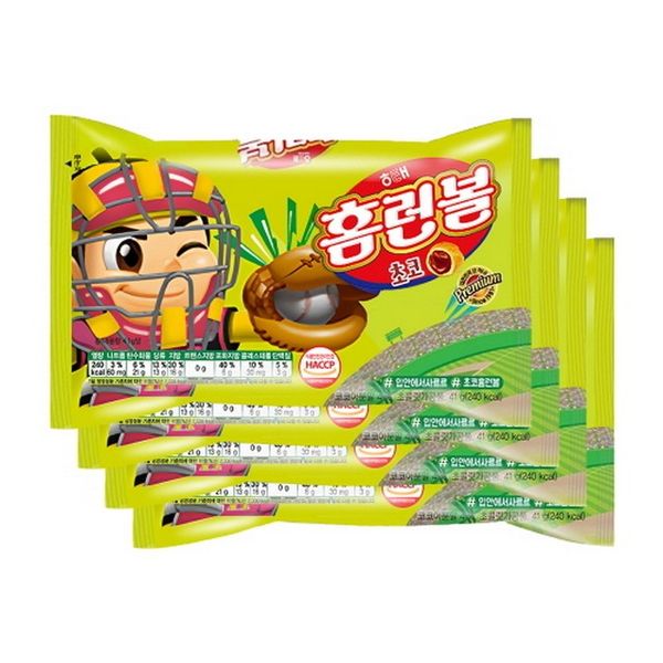 hellowshopping 해태 홈런볼 초코 41g 4개입/번들 - 핫트랙스