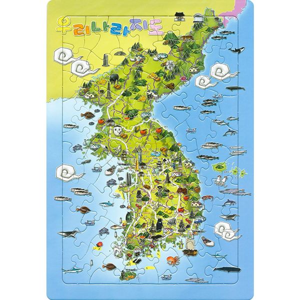 hplusmall 80조각 판퍼즐 - 우리나라 W930F88 - 핫트랙스