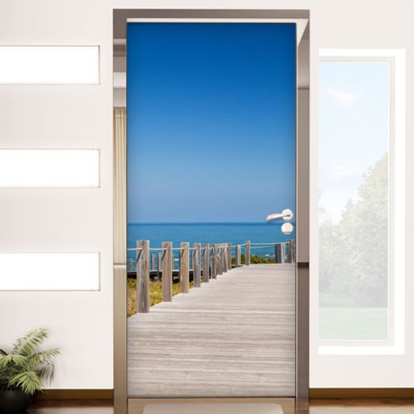 ggoomim fh233-현관문시트지_바다가보이는울타리데크 - 핫트랙스