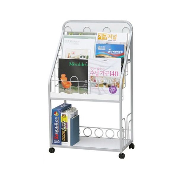 shoppingplan 철재 4단 잡지꽂이 (화이트) - 핫트랙스