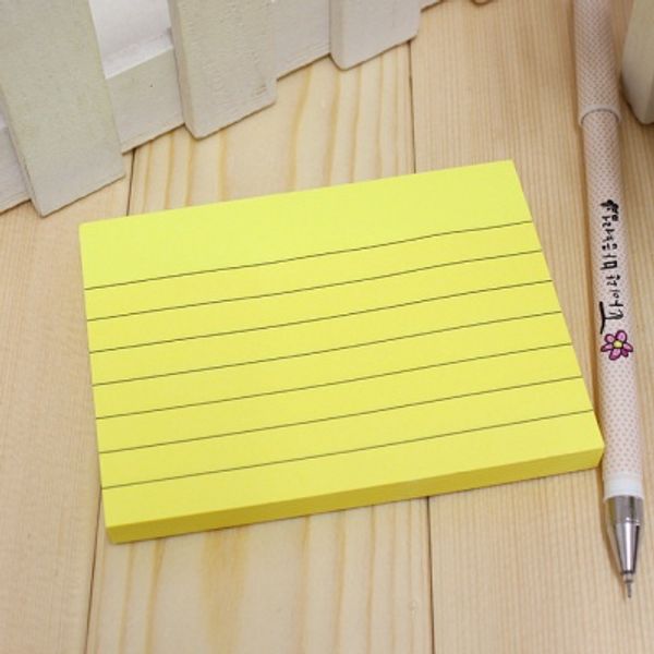 shoppingplan 100매 라인 접착메모지(K4-1)/메모장 형광메모지 - 핫트랙스