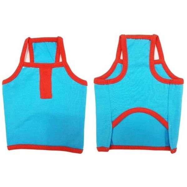 hplusmall 강아지옷 데일리룩 나시 블루 M 1P 시원한 여름 애견[ - 핫트랙스