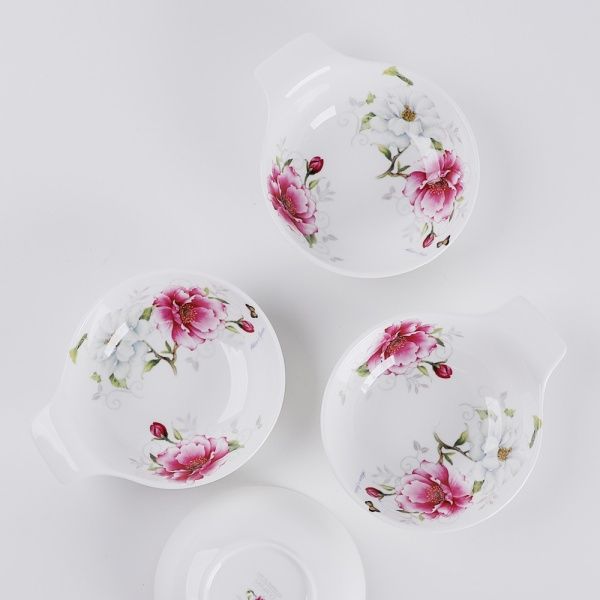 kitchen malling 레트로 본 차이나 손잡이 찬기 1p - 핫트랙스