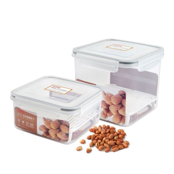 hplusmall 코시스 습기먹는 건조밀폐용기 혼합세트 (1.4L + 2.8L - 핫트랙스