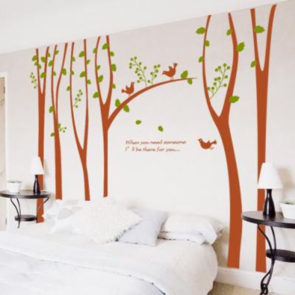 ggoomim cj130-숲속에 새들의 쉼터_그래픽스티커 - 핫트랙스