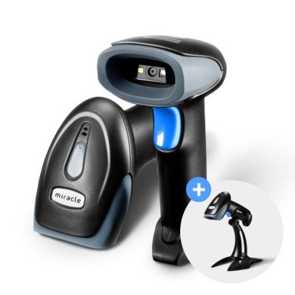 MiracleM 바코드스캐너 1D 2D QR코드 유선형 미라클엠 MQ150 - 핫트랙스
