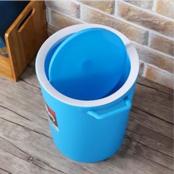hplusmall 종량제 10리터 회전 휴지통 사무실 가게 쓰레기통 - 핫트랙스