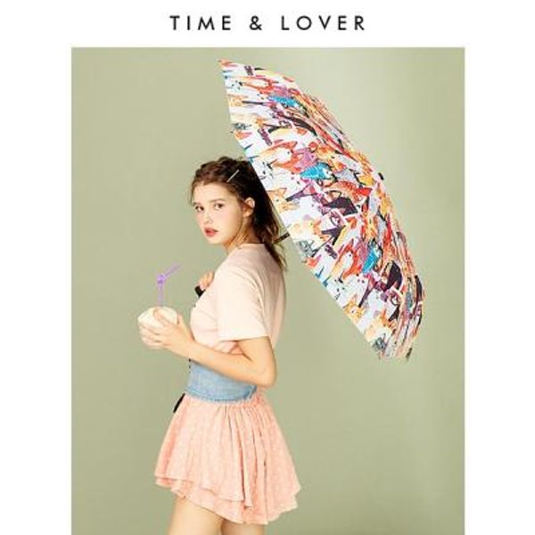 mybrella 타임앤러버 ALLEY CAT 자외선차단 3단 5단우산 양우산 - 핫트랙스