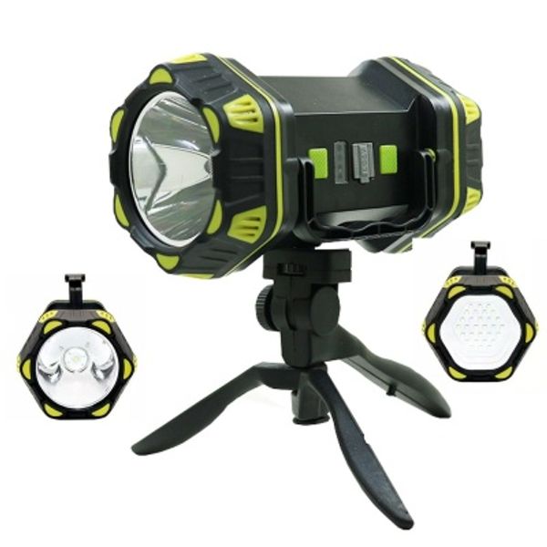 hplusmall LED 멀티 캠핑 랜턴 서치라이트 후레쉬 손전등 작업등 - 핫트랙스