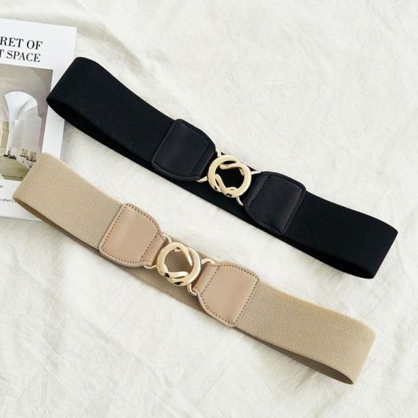 hplusmall 정장 원피스 포인트 스판 허리띠 스판벨트 여성 정장[ - 핫트랙스