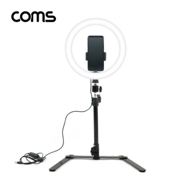 hplusmall LED 링 라이트 개인방송용 원형 램프 조명 10형 - 핫트랙스