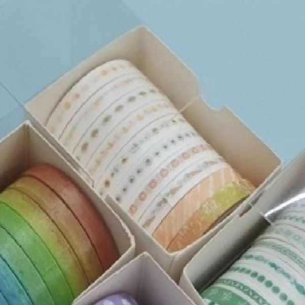 hplusmall 다꾸 데코 꾸미기 라인 스티커 테이프 SET 오렌지[WBE - 핫트랙스