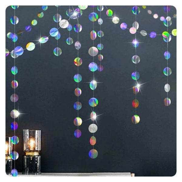 hplusmall PW 원형파티가랜드(오로라) 생일 장식 촬영소품[WAE95 - 핫트랙스