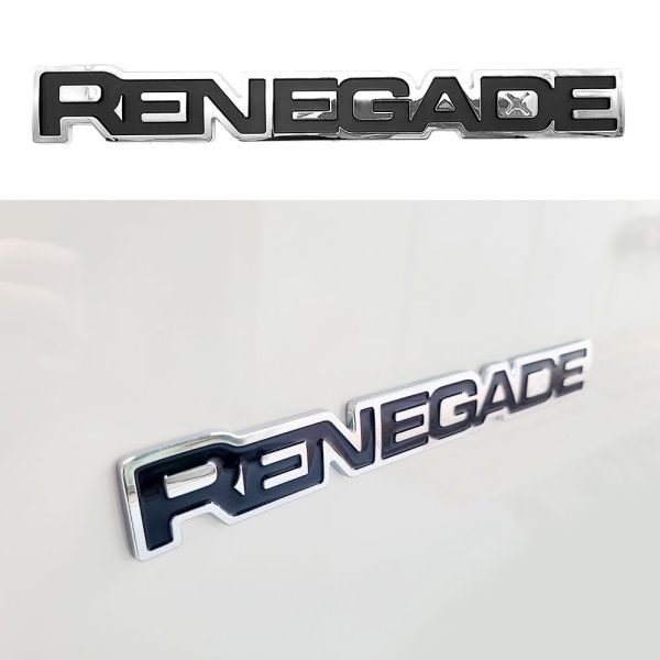 hplusmall 지프 레니게이드 레터링 엠블럼 스티커 뱃지 자동차[W - 핫트랙스