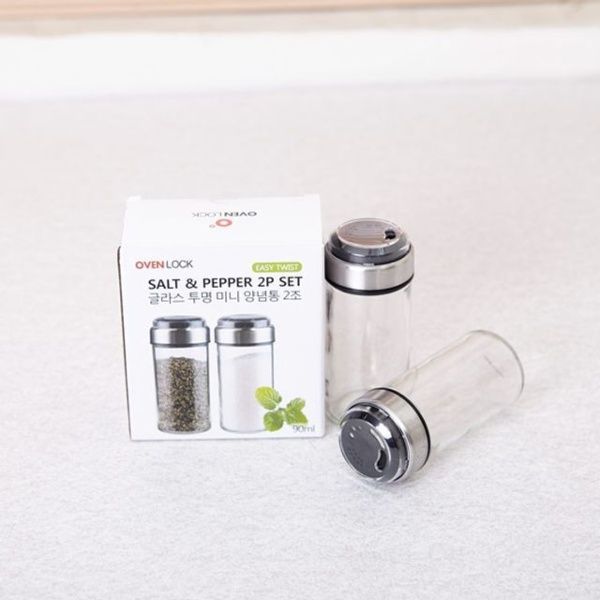 hplusmall 오븐락 미니양념통 2조 투명 소스통 밀폐용기[W277B06 - 핫트랙스