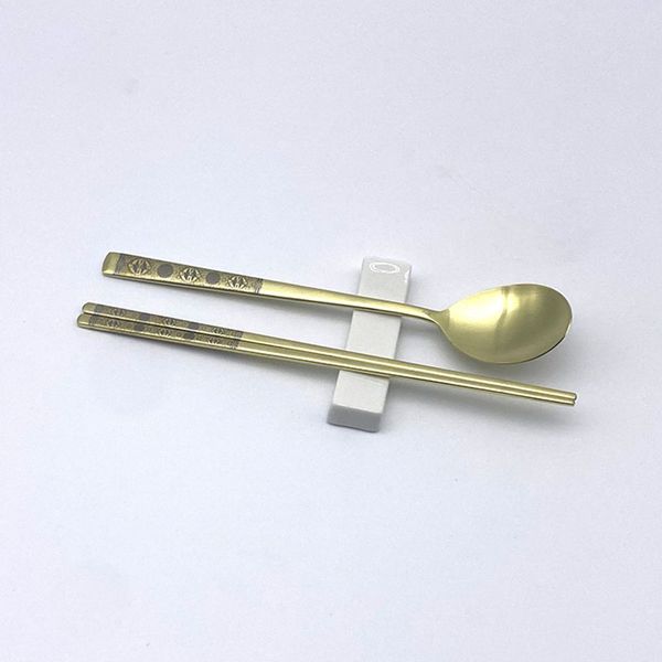 hplusmall 한일 십장생 티타늄 수저 세트 1P(WBA5BF4) - 핫트랙스