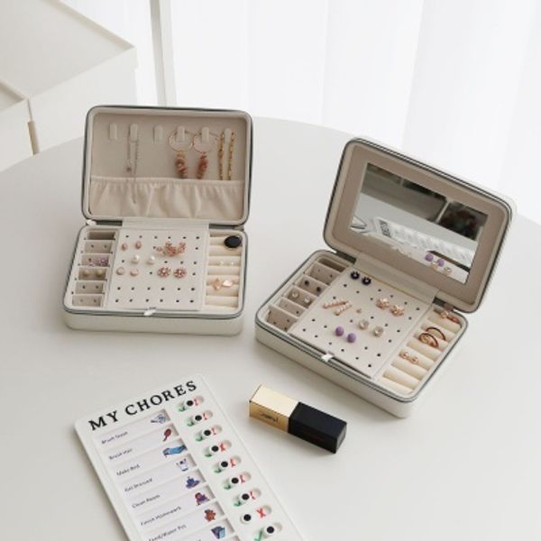 ibiza 화이트 미니 악세서리 보관함 2type - 핫트랙스