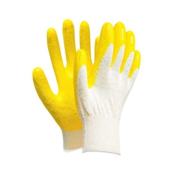 hplusmall 황코팅 장갑 10켤레 반코팅 작업 글러브 - 핫트랙스