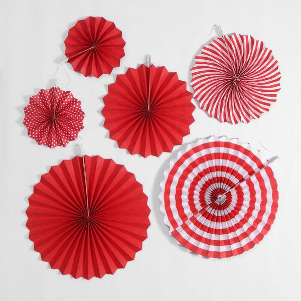 hplusmall 파티용 페이퍼휠 6세트 셀프백일상 페이퍼팬(WD4A3A3) - 핫트랙스