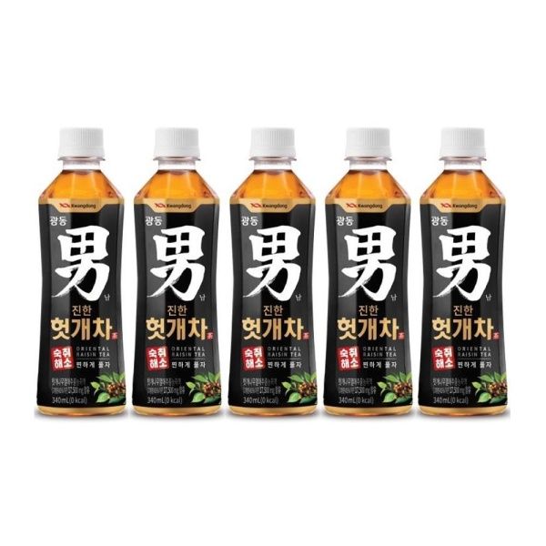 hplusmall 광동 더 진한 헛개차 340ml x 20개 헛개수 몸에좋은차 - 핫트랙스