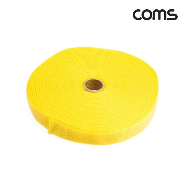hplusmall Coms 케이블 타이 옐로우 노랑 폭 2cm x 길이 10M - 핫트랙스