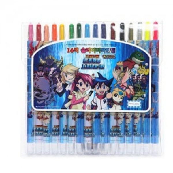 hplusmall 색연필 16색 색칠 미술 놀이 그림 낙서 채색 도구 - 핫트랙스