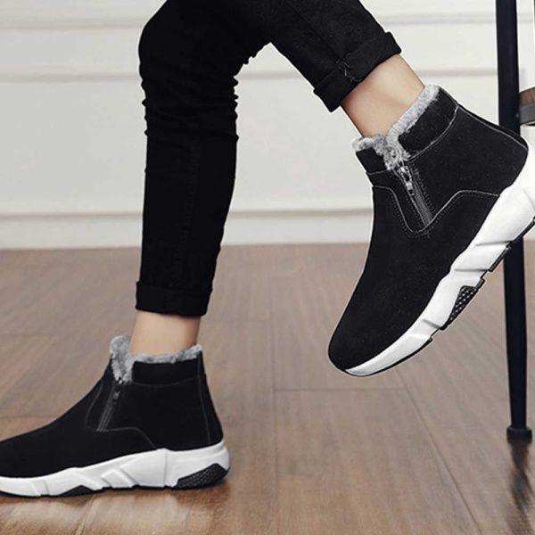 hplusmall 남자 따뜻한 털 안감 가성비 외출 데일리 방한 슈즈[W - 핫트랙스